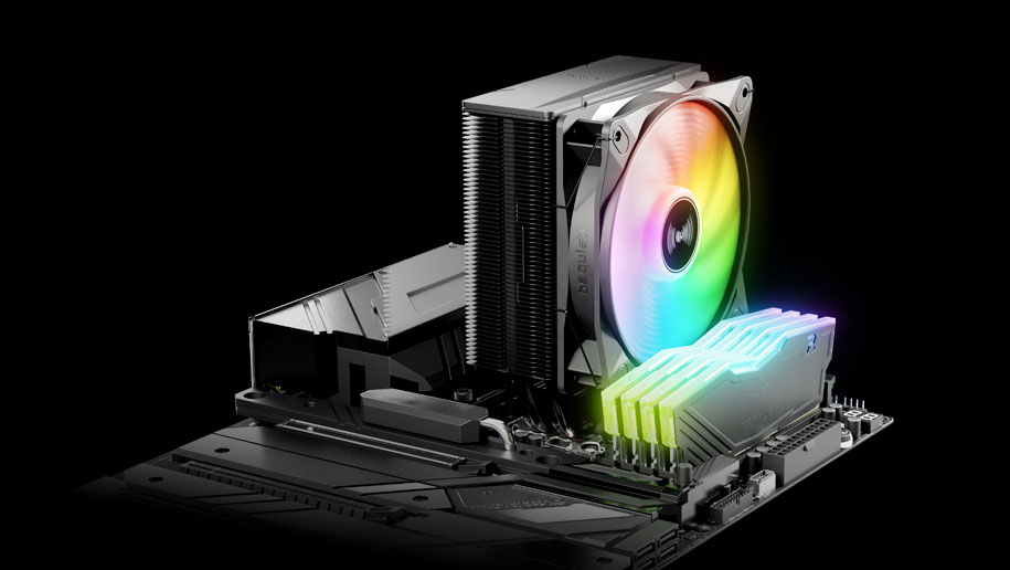 be quiet! Pure Rock 3 LX 120mm Rifle CPU Cooler BK040 LED RGB Socket compatibility Intel 1851 ...